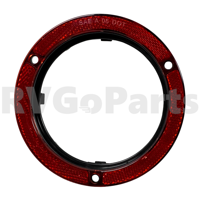 RV 4" Round Reflector Bezel Red 184674-02-000 – RVGoParts.com